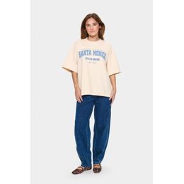 Saint Tropez Oversize Sweatshirt Creme offwhite