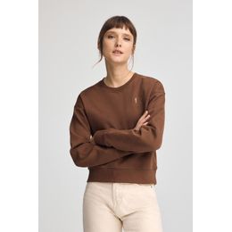 Sweatshirt mokka im Boxy Fit mit Rigby Go-Logo
