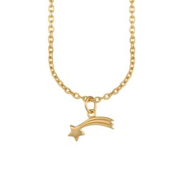 CAI Anh&auml;nger mit Kette 925/- Sterling Silber vergoldet Sternschnuppe