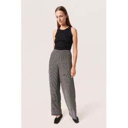 Soaked in Luxury Casual Hose Casual fit Monogram Line Print black