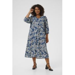 Kaffe Kleid KCmahlia A-shape blue white