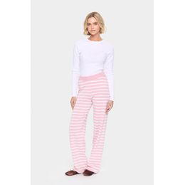 Saint Tropez Casual Hose Gerade Passform Pink Nectar/Ice Mel Stripe pink