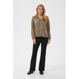 Kaffe Langarm-Bluse KAmille Langarm-Bluse Regular fit brown