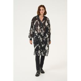 Kaffe Kleid Loose fit black offwhite