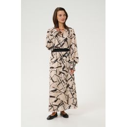 Kaffe Langarm-Bluse Regular fit Feather Gray/Black Graphic blue grey multi