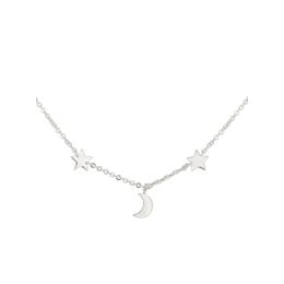 CAI Collier 925 Sterling Silber rhodiniert Mond Sterne