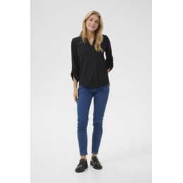 Kaffe Kurzarm-Bluse Regular fit Black