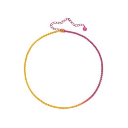 Fashionbox Kette Messing pink/orange lackiert