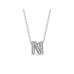 dKeniz Anh&auml;nger mit Kette Buchstabe N 925/- Sterling Silber