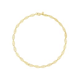 Fashionbox Kette Messing oval vergoldet