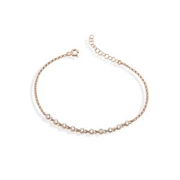 dKeniz Armband 925/- Sterling Silber ros&eacute;vergoldet Tennisarmband