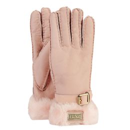 Australia Luxe Stulpenhandschuhe aus Leder, zartrosa