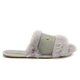 Australia Luxe Muchas Luxe Eisgraue Hausschuhe