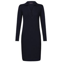 Kleid Lang&auml;rmeliges Kabelstrickkleid