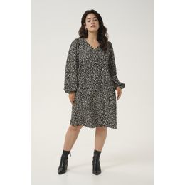 Kaffe Kleid A-shape black multi