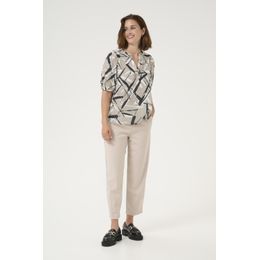 Kaffe Langarm-Bluse Regular fit Feather Gray/Black Graphic blue grey multi