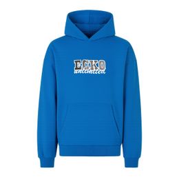 Kapuzensweatshirt Ecko Unltd. "Ecko Unltd. Ecko Unltd. Ecko Unltd. College Hoodies", Herren, Gr. L, cobaltblau, 100% Baumwolle, bedruckt, Sweatshirts