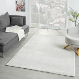 Teppich Sehrazat "Nora 5600, auch als L&auml;ufer", grau creme, B:80cm H:10mm L:300cm, Polyester, Polypropylen, Teppiche, Teppich, Kurzflor, grafisches Hoch Tief Muster, Wohnzimmer