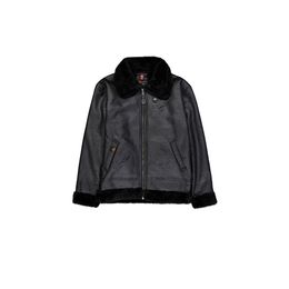 Alpha Industries B-3 Faux Leather Bomber Jacket