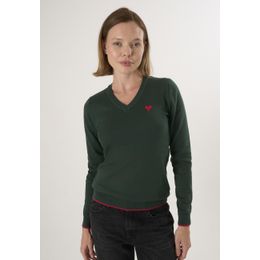Pullover V-Ausschnitt-Strickpullover