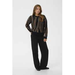Kaffe Strickpullover KAbitzy Strickpullover Loose fit black brown