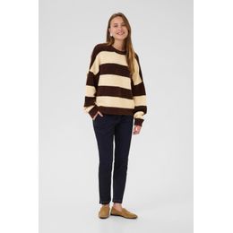 Culture Strickpullover CUkimmy Strickpullover Oversize fit brown white