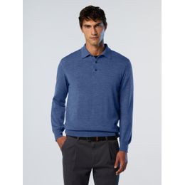 North Sails Pullover Poloshirt aus Merinowolle