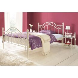 Metallbett Home Affaire, beige (cremewei&szlig;), L:210cm, Betten