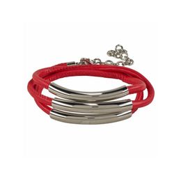 Steuer Modeschmuck Armband Kunstleder rot Karabiner