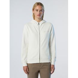 North Sails Kapuzenpullover mit durchgehendem Rei&szlig;verschluss Mit tonalem Logo