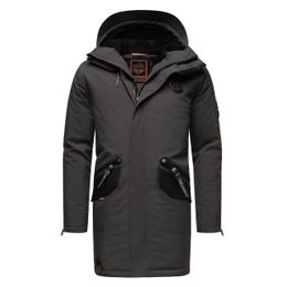 Stone Harbour Herren Winterjacke Ragaan mit Teddyfell & Kapuze