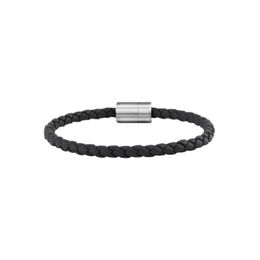 CAI Armband Leder olivenblattgegerbt schwarz Stahl