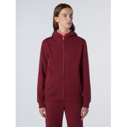North Sails Kapuzenpullover mit durchgehendem Rei&szlig;verschluss Mit tonalem Logo