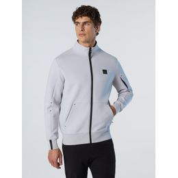 North Sails Sweatshirt Scuba-Gewebe mit durchgehendem Rei&szlig;verschluss