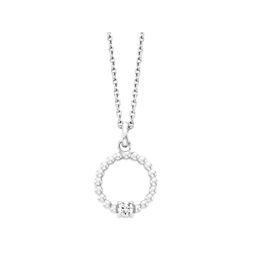 JULIE JULSEN Anh&auml;nger mit Kette 925 Silber rhodiniert Zirkonia wei&szlig;