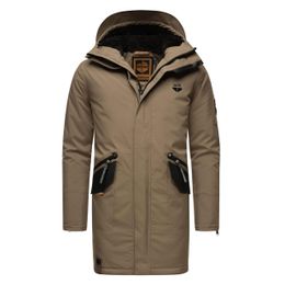 Stone Harbour Herren Winterjacke Ragaan mit Teddyfell & Kapuze