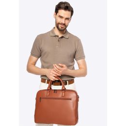 Wittchen Herren-Laptoptasche, 16 Zoll, Hellbraun, Kunstleder, Hellbraun, &Ouml;ko-Leder