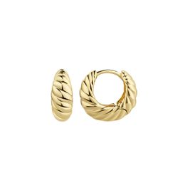 ZEEme Silber Klappcreolen 925/- Sterling Silber vergoldet