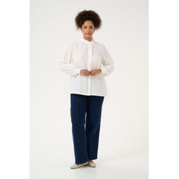 Kaffe Langarmhemd Regular Fit Kreide white