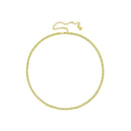 Fashionbox Collier vergoldet mit Zirkonia gelb