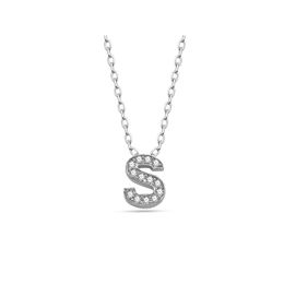dKeniz Anh&auml;nger mit Kette Buchstabe S 925/- Sterling Silber