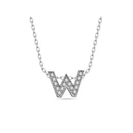 dKeniz Anh&auml;nger mit Kette Buchstabe W 925/- Sterling Silber