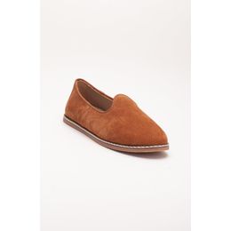 Istanbul Wildleder Leder Slip-On Flache Schuhe Damen