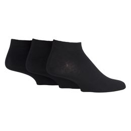 3er-Pack Herren Einfarbige Bambus Sneaker Socken - Weiche Atmungsaktive Alltagsbequemlichkeit