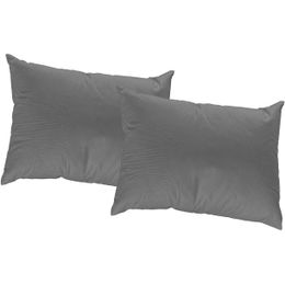 Dekokissen Adam "Uni Light Collection", schwarz (schwarz, unifarben), B:60cm L:40cm, Obermaterial: 100% Baumwolle, Dekokissen_Sitzkissen_Kissenh&uuml;llen, im Uni Design