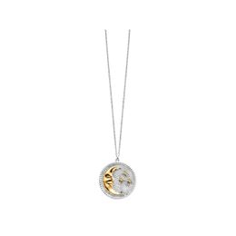 JULIE JULSEN Anh&auml;nger mit Kette 925 Silber rhodiniert teils vergoldet Moonstars