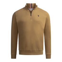 U.S. Polo Assn. Herren Half-Zip Pullover USNiico aus Baumwollmix