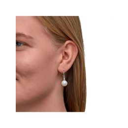 ZEEme Pearls Ohrringe Silber 925 rhodiniert mit wei&szlig;er Muschelkernperle