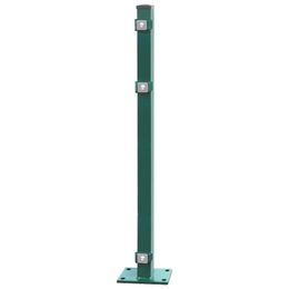 Zaunpfosten Arvotec "EASY 80", gr&uuml;n, H:89cm, Edelstahl, Kunststoff, Zaunpfosten, 6x4x89 cm f&uuml;r Mattenh&ouml;he 80 cm, zum Aufschrauben