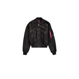 Alpha Industries MA-1 Faux Leather Vintage Bomber Jacket Women